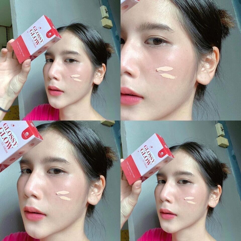 6X Glossy Glow CC Cream Waterproof Nourish UVA/UVB Sunscreen SPF50 PA ...