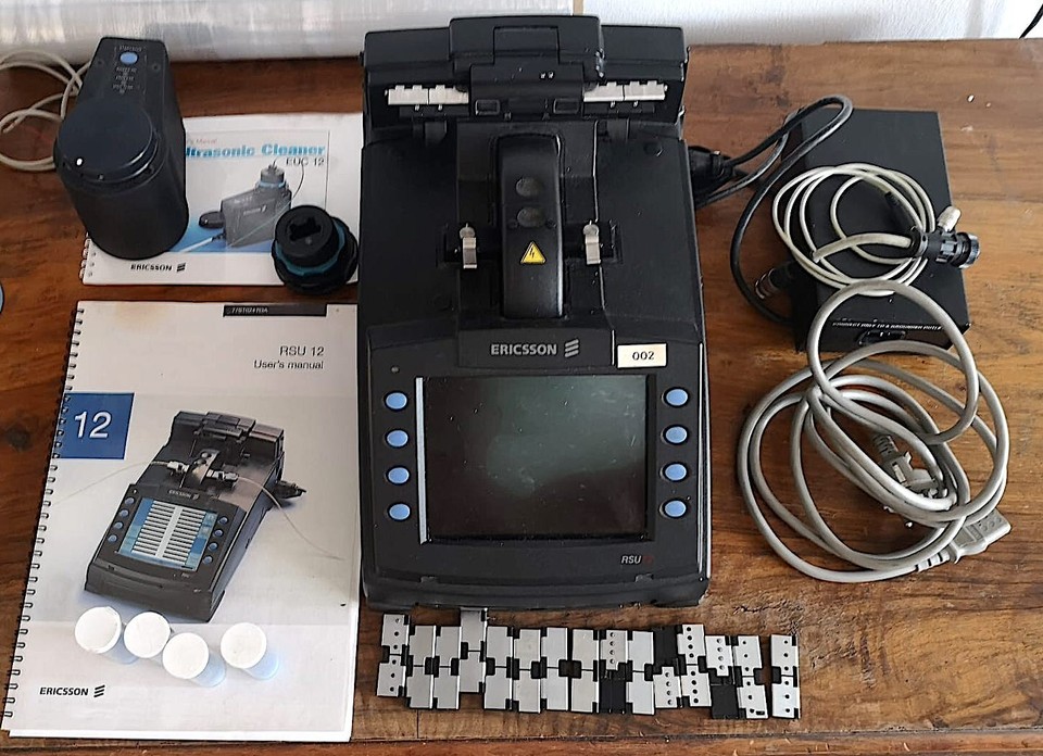 Ericsson RSU 12 Ribbon Fiber Fusion Splicer + Ultrasonic Cleaner EUC 12 ...