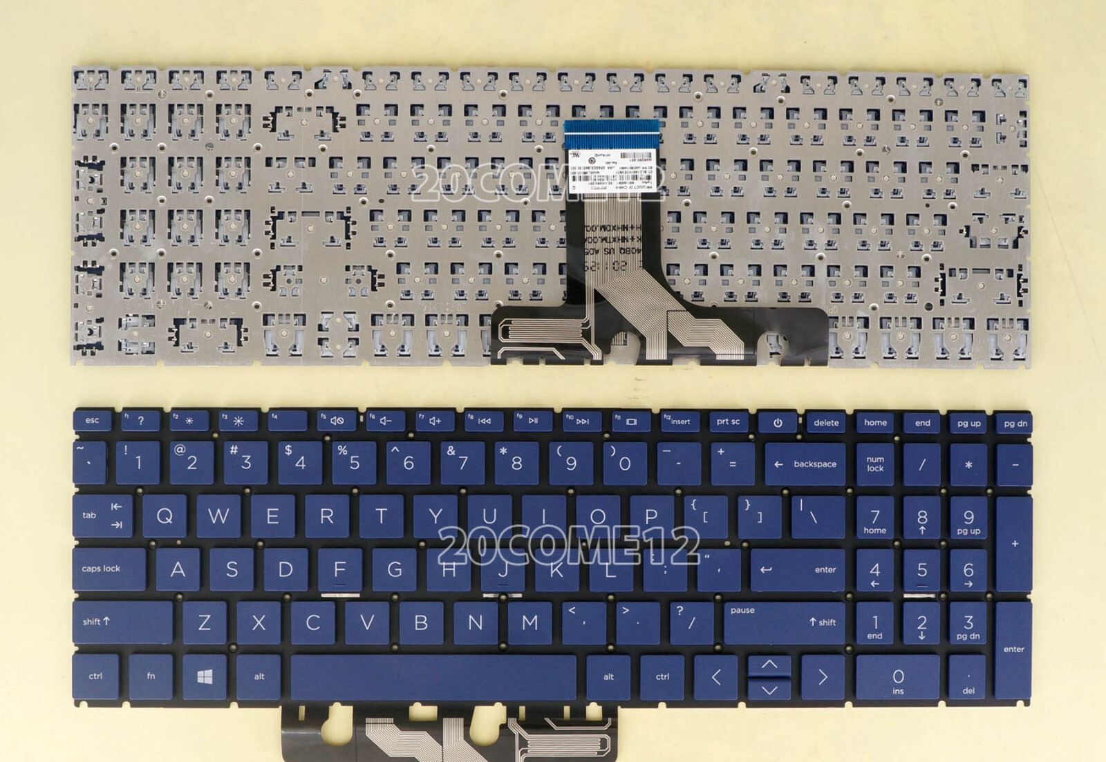 New for HP 17-c0000 17-c1000 Keyboard US no frame Blue M46260-001 ...