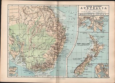Pre-1900 - Antique Victorian Map