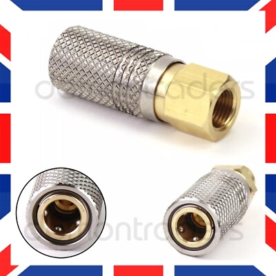 AIR GUN RIFLE PCP CHARGING QUICK FILL SNAP ON CONNECTOR ADAPTER COUPLER ...