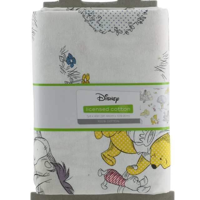 2 Yds Winnie The Pooh “a Togetherish Sort of Day” 100 Cotton Fabric ...