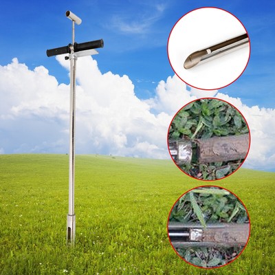Soil Probe Sampler 304 Stainless Steel with Foot Pedal Probing Scoop ...