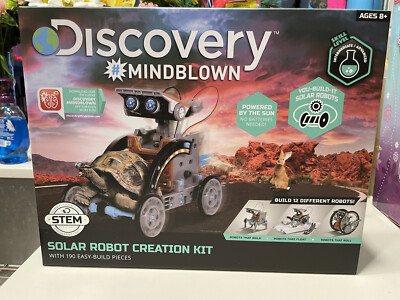 Discovery # Mindblown Solar Robot Creation Kit 190 Easy-Build Pieces ...