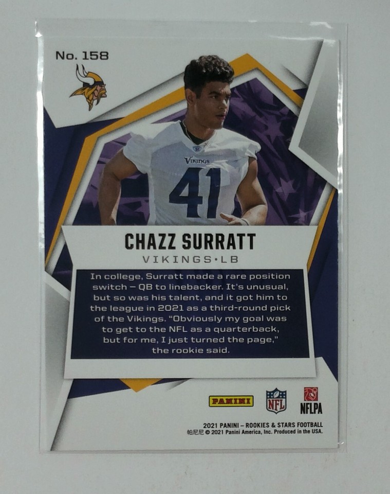 2021 Panini Rookies & Stars #158 Chazz Surratt | eBay