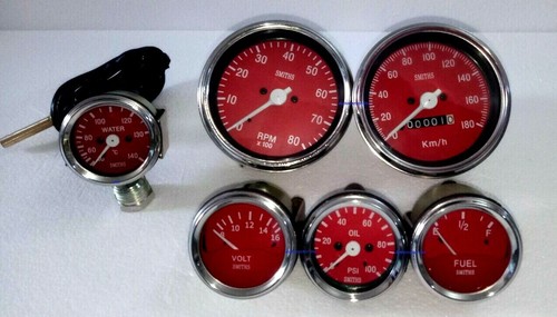 Smiths Replica 52mm-Kit- Temp-Oil Fuel Volt Gauge Speedo-Tachometer 85 ...