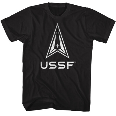 US Space Force Vintage USSF Logo Men's T Shirt Big Delta Military Star ...