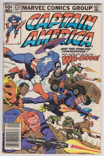 Captain America Issue #273 Comic Book. Vol 1. Newsstand. David Kraft ...