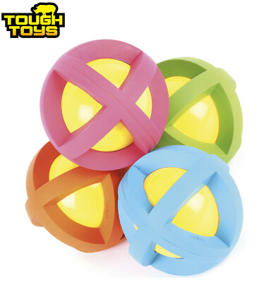 HAPPYPET TOUGH DURABLE BOINGO BALL DOG PUPPY ROLLING PLAY BALL TOY 2 ...