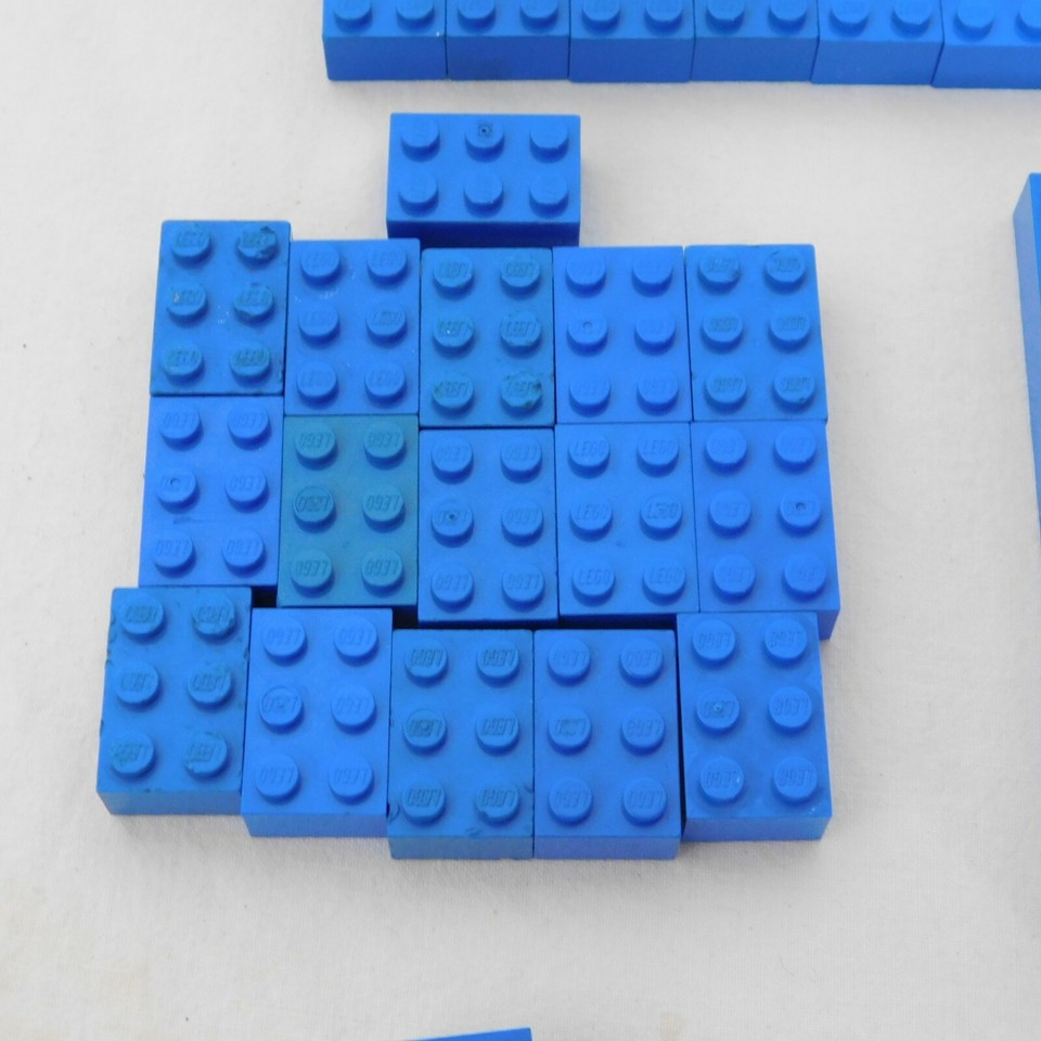 Lot of 246 Mixed Lot Blue Classic Lego Bricks Various Sizes ALL LEGO ...