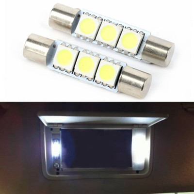 3SMD 30mm 6614F 6612F 6641 LED Replacement Bulb For Car Sun Visor ...