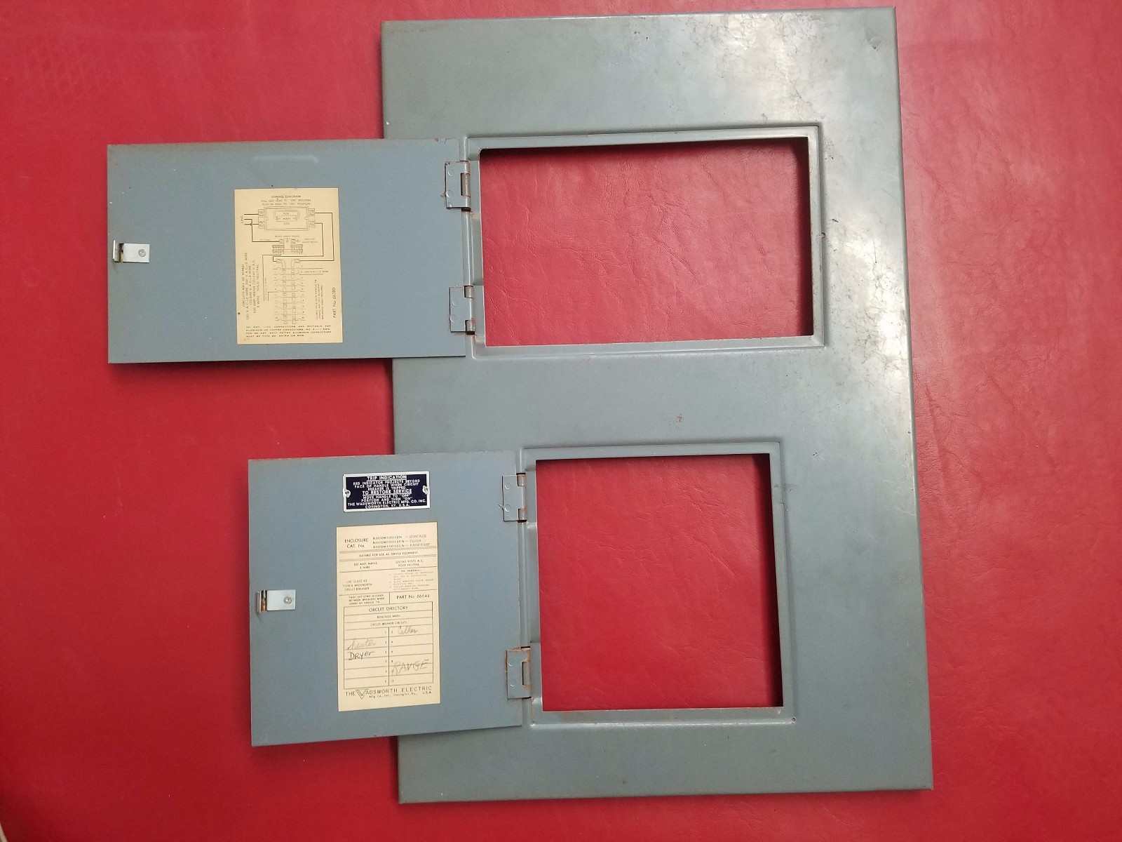 Wadsworth 100 Amp Fuse Panel Cover N100M10012N 66644 | eBay