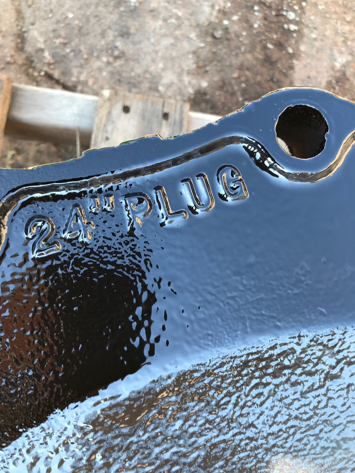 24” MJ PLUG, MECHANICAL JOINT DUCTILE IRON USA MADE DOMESTIC UFCO MFR ...