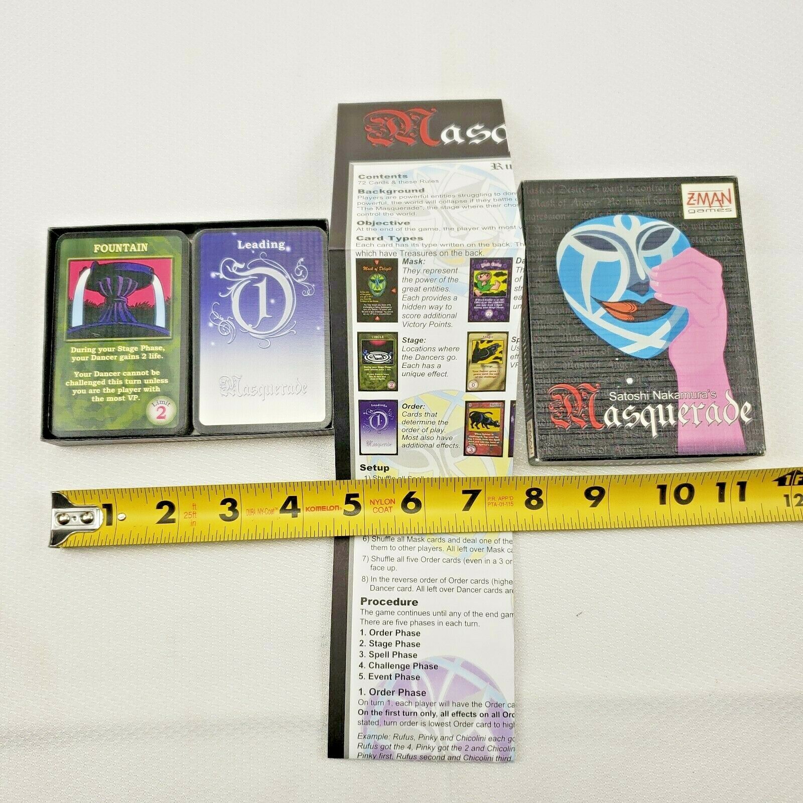 Satoshi Nakamura's MASQUERADE Card Game - by Z-Man Games | eBay