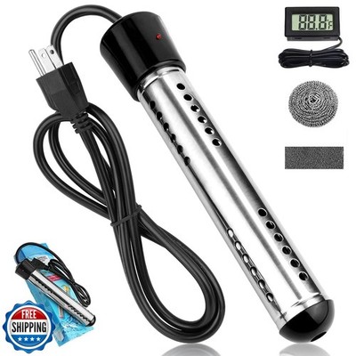 2000W Immersion Water Heater,Portable Hot Water Heater with Digital LCD ...