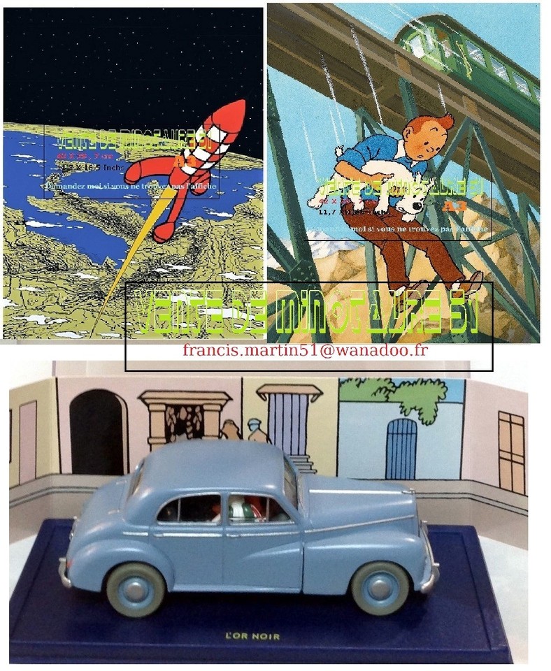 Tintin voiture Atlas No 69 - Ford club cabriolet V+ Kdo 1 affiche au ...