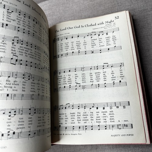 Vtg Official Methodist Hymnal Hardcover 1966 By the Methodist ...