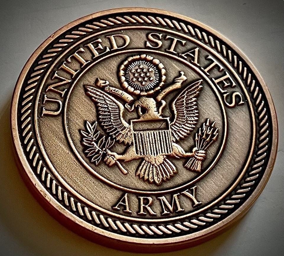 AH-64 Apache Helicopter Challenge Coin-Copper Colored-US Army-New | eBay
