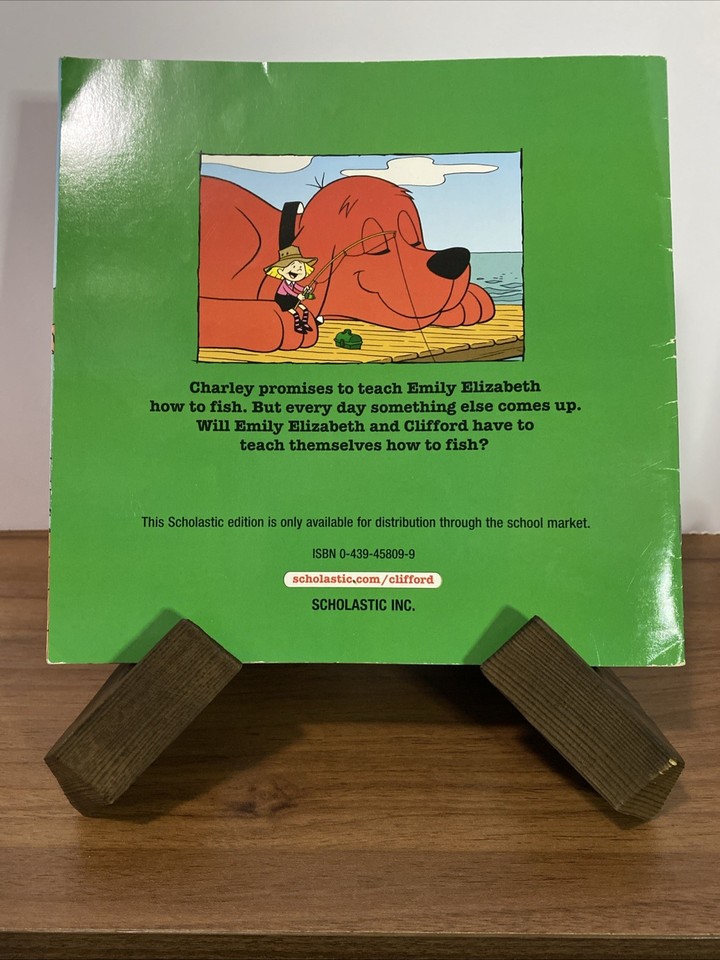 Clifford the Big Red Dog Fishing Lessons book and Clifford Beanie Toy ...