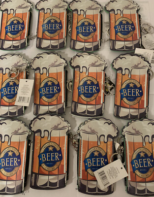 Beer Zipper Pouch Key Chain Gift Card Holder Pub 21st Bachelor Party ...