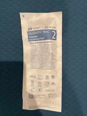 McGrath Laryngoscope MAC # 2 Disposable Blade NEW (expires 2026) | eBay
