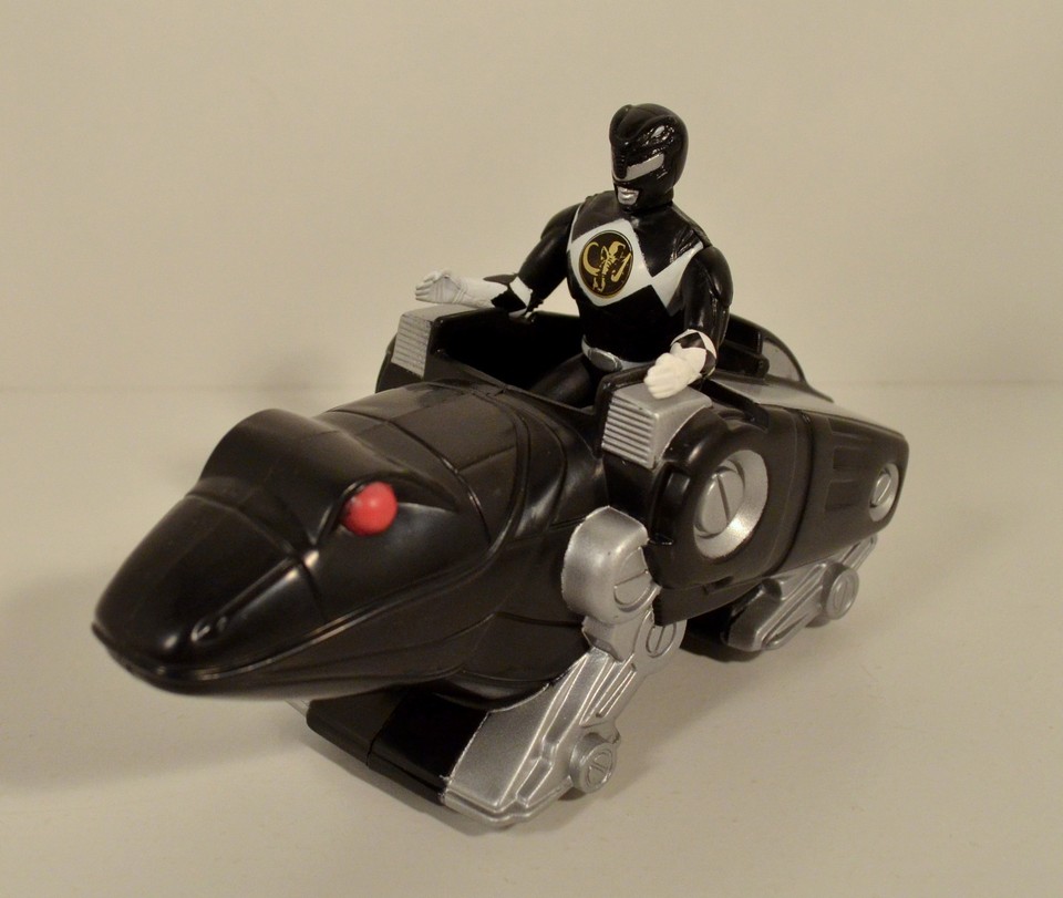 4" Black Ranger 5.25" Frog Ninjazord McDonald's Action Figure Power ...