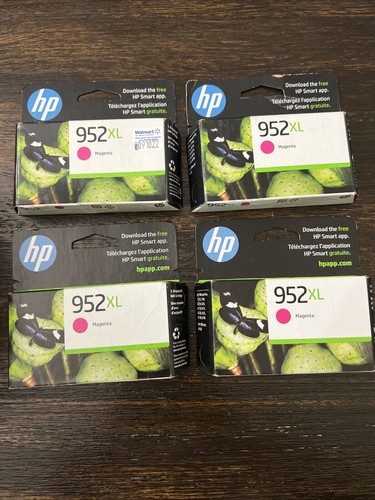 GENUINE HP 952XL Magenta Ink Cartridges (LOT OF4) EXP. 2024 SEALED! | eBay