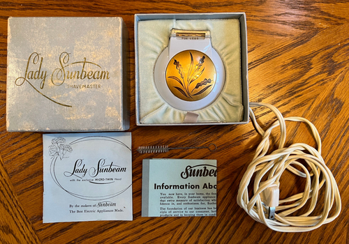 Vintage Lady Sunbeam Electric Shaver Shavemaster Model LS Blue TESTED ...