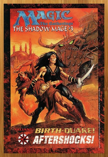 1995 Valiant Comics Magic The Gathering Print Ad/Poster MTG Shadow Mage ...