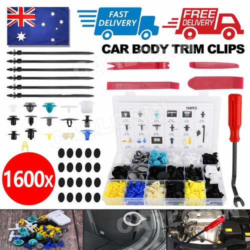 1600x Car Body Trim Clips Retainer Bumper Auto Plastic Rivet Clamp ...