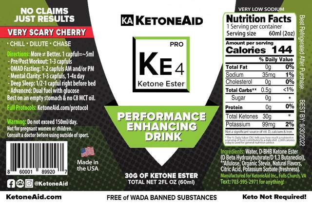 KetoneAid KE4 Salt Sugar Free Ketone Ester Drink - 2fl oz for sale ...