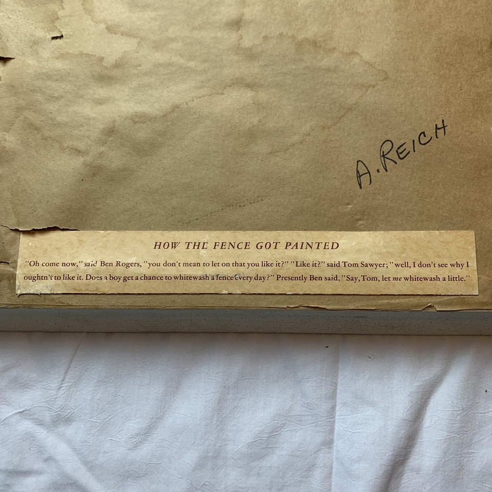 NORMAN ROCKWELL To Illustrate TOM SAWYER Set/3 Prints Heritage Press ...