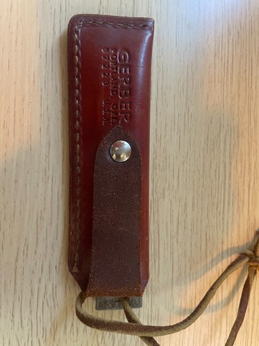 Vintage Gerber 5" Sportsman’s Steel Knife Sharpener Chisel Tip w ...