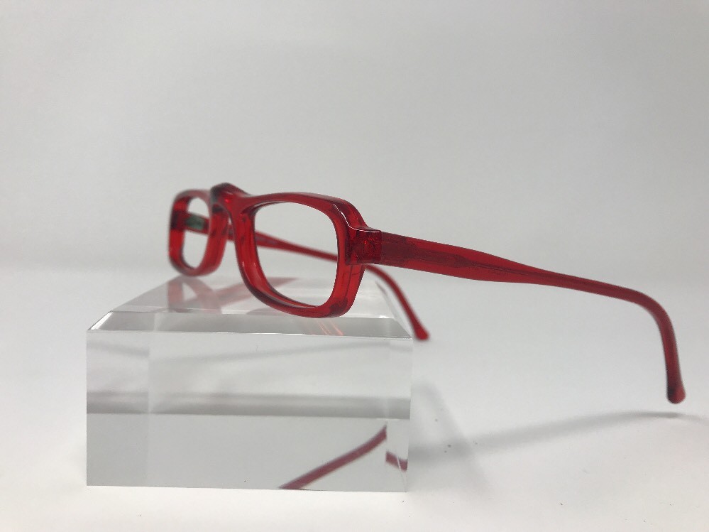SRO Eyeglasses Kiley LR 50-25-145 Cherry Red Translucent Rectangular ...