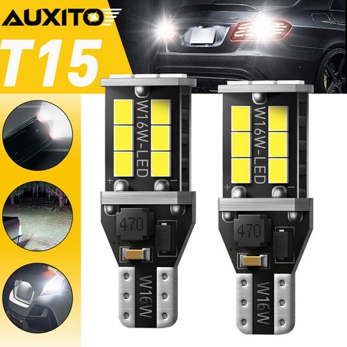 2X Led Light Bulb W16W T15 REVERSE 2835 15 SMD 6500k Bright White ...