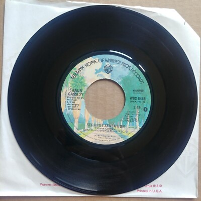 SHAUN CASSIDY Strange Sensation/Hey Deanie 45 7" POP Record Vinyl ...