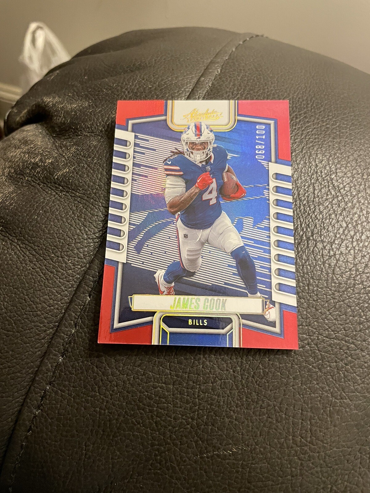 2023 Panini Absolute Football James Cook #/100 Red Spectrum Holo SP ...