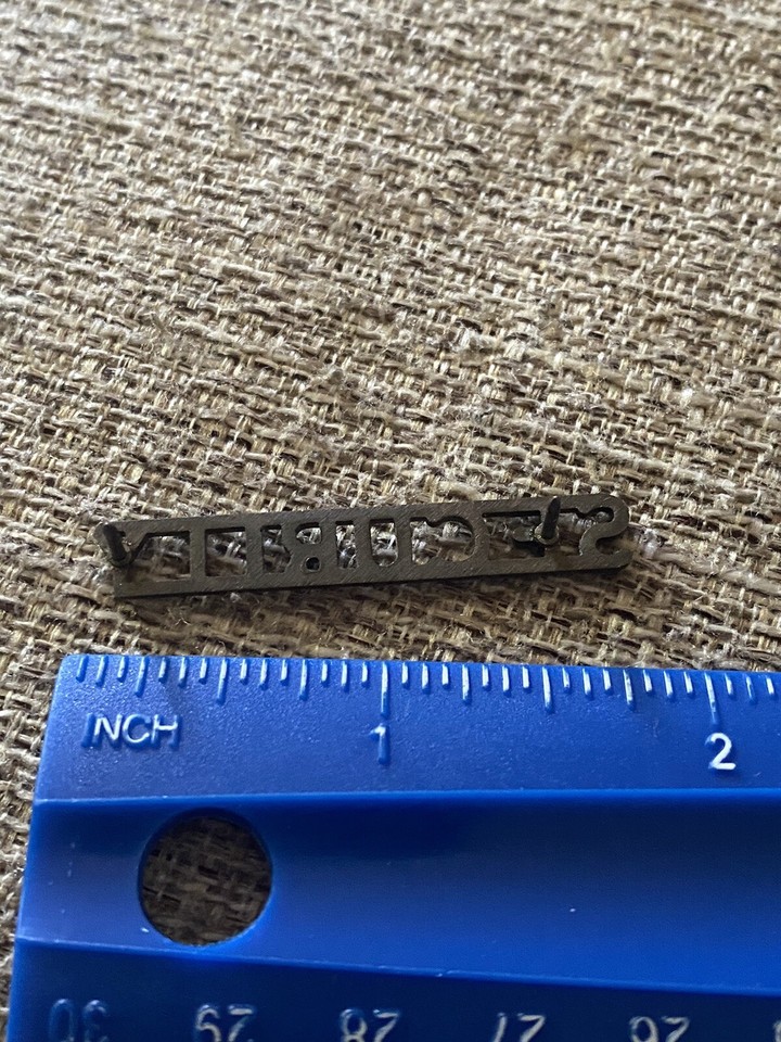 Vintage Security Collar Pin Rank Insignia Uniform | eBay