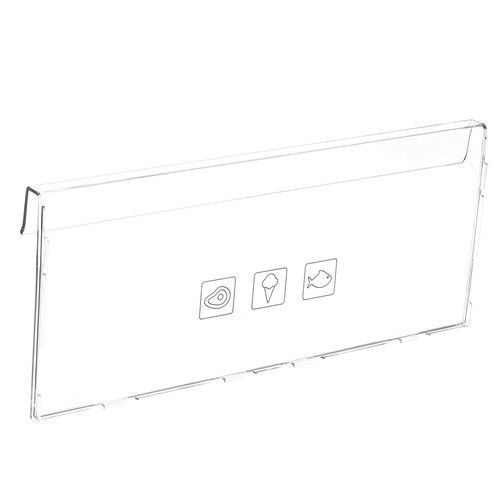 Genuine Beko Middle Freezer Drawer Clear Front Panel Flap Cover Handle ...