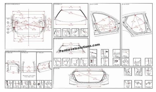Mitchell Vehicle Frame Dimensions Upper and Lower- Repair Procedures ...