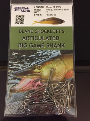 FISH SKULL ARTICULATED BIG GAME SHANK. ALL SIZES. MUSKY, PIKE, BASS ...