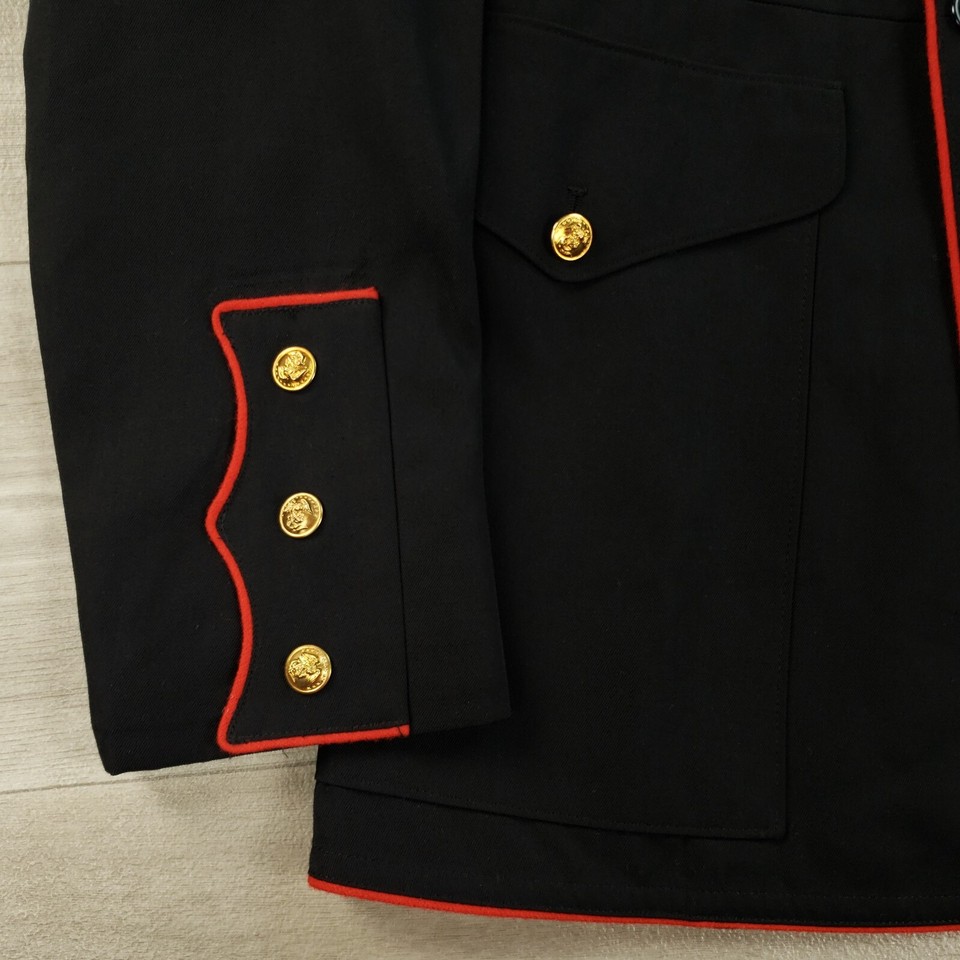 USMC US Marine Corps Dress Blue Jacket Blazer Men's Size 40R Button Up ...