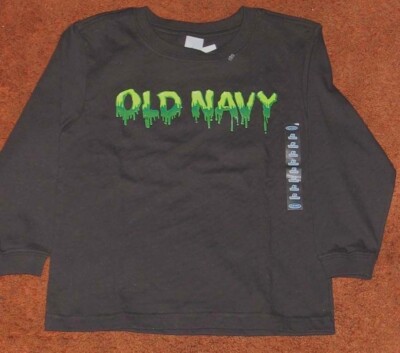 Old Navy Toddler 2T/3T/4T Halloween Melting Green Slime Design 100% ...