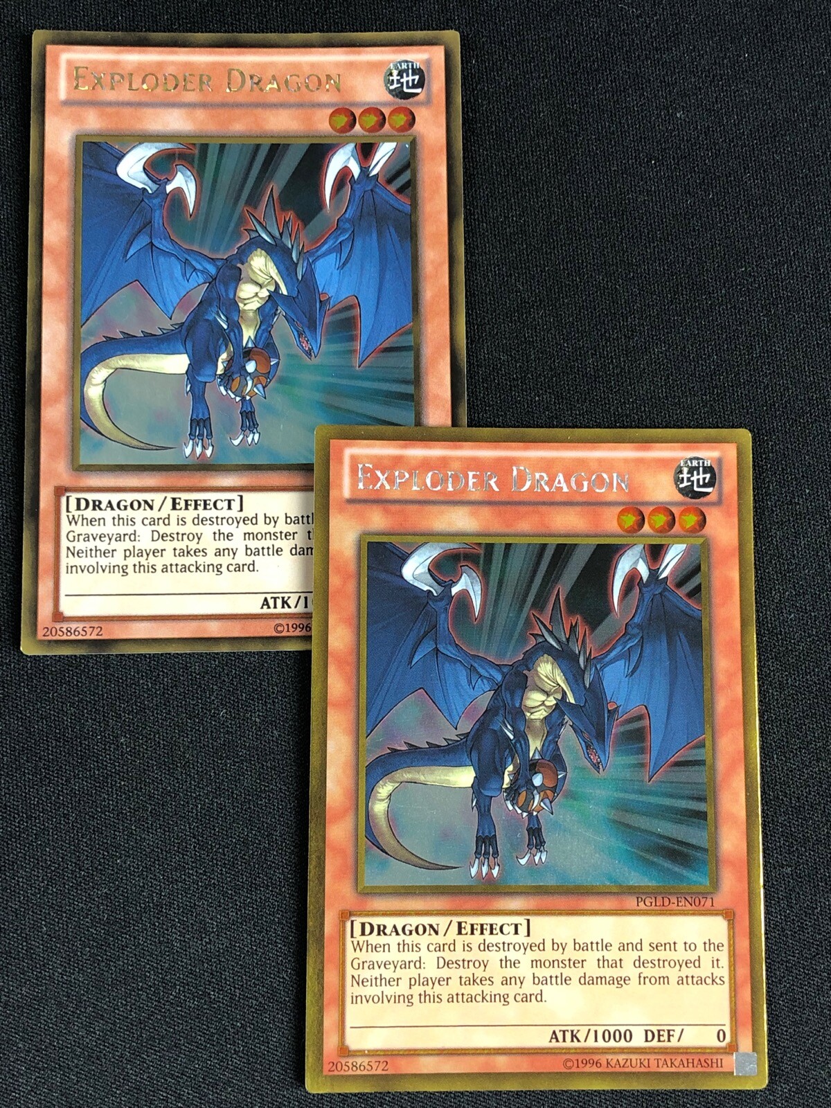 YUGIOH EXPLODER DRAGON PGLD-EN071 GOLD X2 NM | eBay