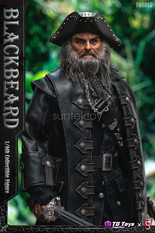 TGTOYS×SWTOYS TG8015 1/6 Scale Blackbeard Pirates Caribbean Action ...