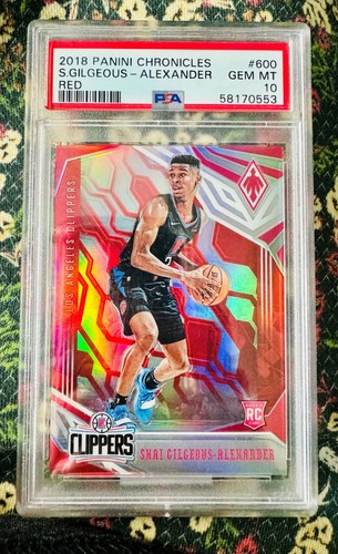 2018 Phoenix RED Prizm SGA /149 Shai Gilgeous Alexander RC Rookie PSA ...