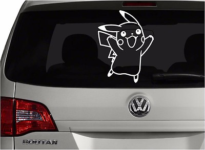 Vinyl Decal Sticker. Car, Window, Wall... 025 Pikachu 2 (6" x 7.8") | eBay