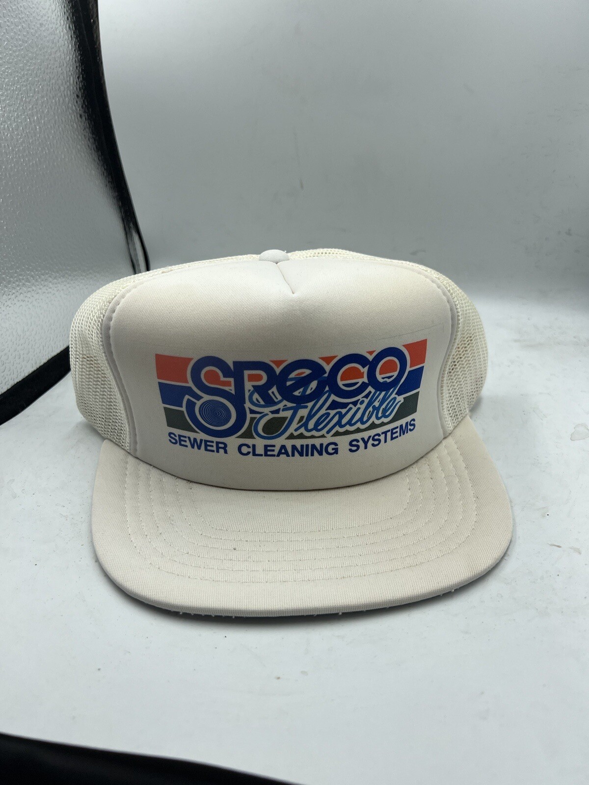 Pennant Winner Vintage Sreco Sewer Cleaning White Mes… - Gem