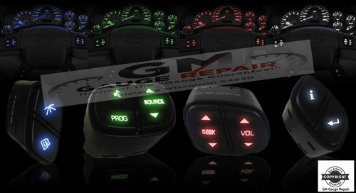 GM Chevrolet Steering Wheel Buttons Switches Controls Blue LED ...