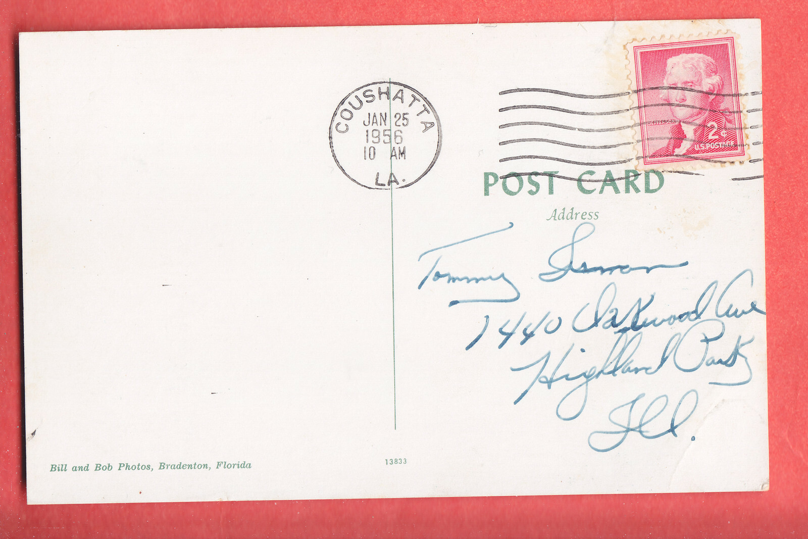 1955 BILL AND BOB'S MILWAUKEE BRAVES GLOSSY POSTCARD JOE ADCOCK ...